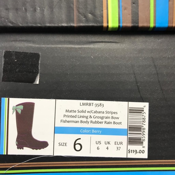 Lemon | Shoes | Berry Lemon Winter Boots Ribbon Tall Rain Boot | Poshmark